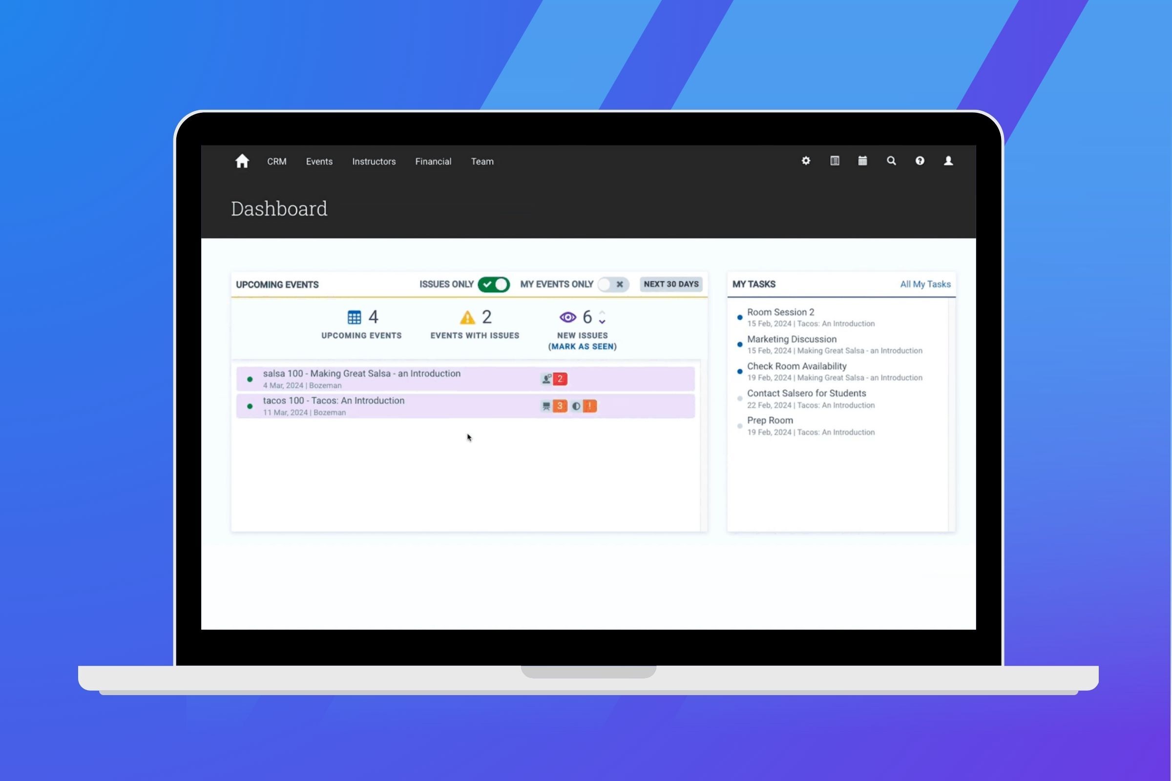 Dashboard Update - Administrate