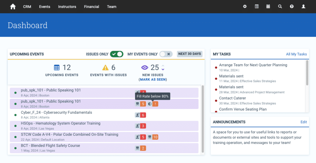 Dashboard Update: Target Classroom Fill Rate Monitoring and Team ...