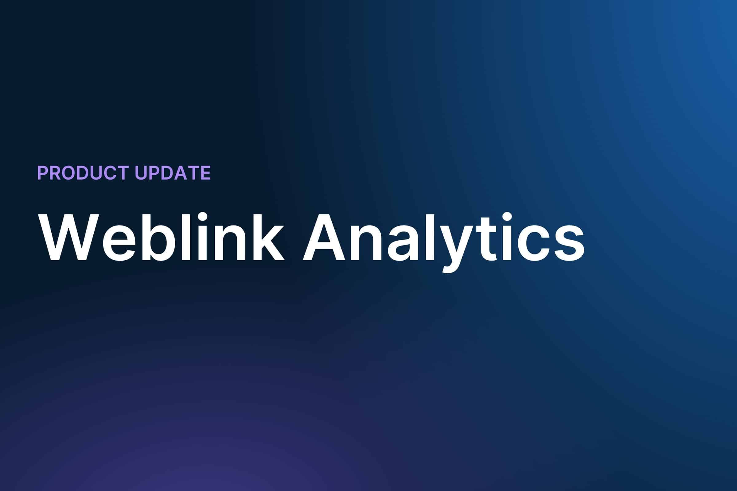 WebLink Customer Analytics - Administrate
